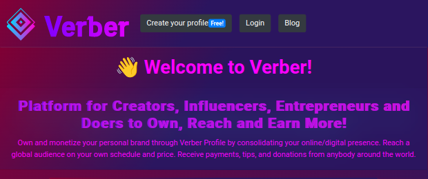 Verber: Unified platform for creators to monetize time and services ...